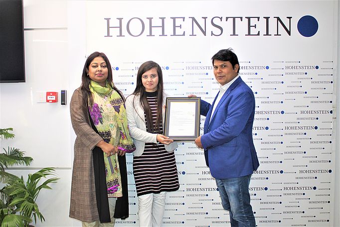 Certification Handover Ceremonies - Hohenstein